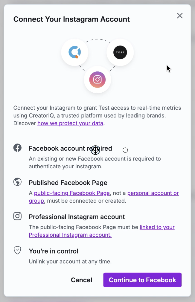 How do I connect my Instagram account? – Creator Support